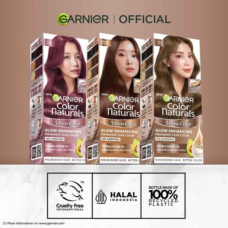 Garnier Color Naturals Ultra Color K-Glow Enhancing Permanent Nude Hair ...