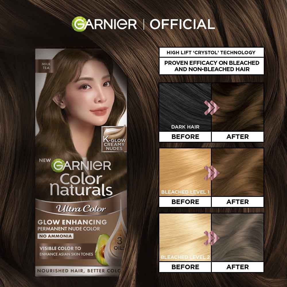 Garnier Color Naturals Ultra Color K-Glow Enhancing Permanent Nude Hair ...