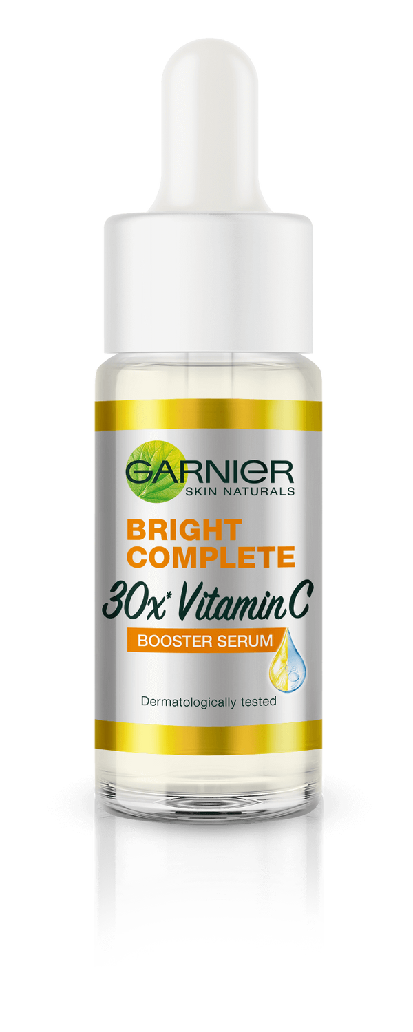 Garnier Bright Complete 30X Vitamin C Booster Serum.