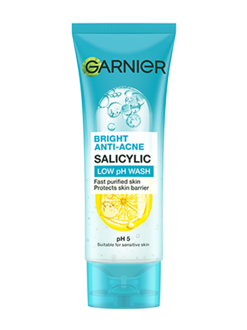 Garnier Bright Complete Anti Acne Salicylic Acid Low pH Wash 100ml
