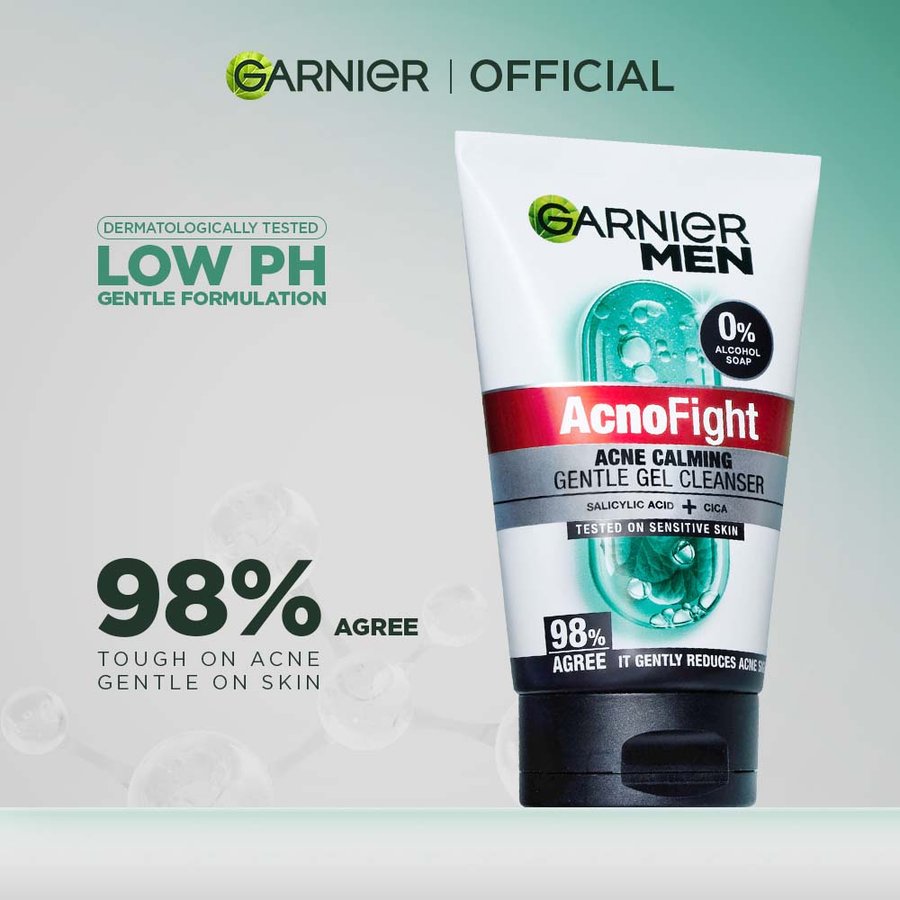 Garnier Men AcnoFight Acne Calming Gentle Gel Cleanser