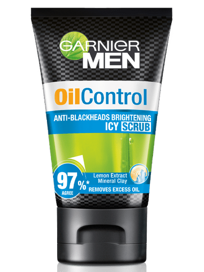 Garnier Men Turbo Oil Control Anti-Blackhead Brightening Icy Scrub